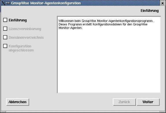 Novell Documentation: GroupWise 6.5 - Einrichten von GroupWise Monitor