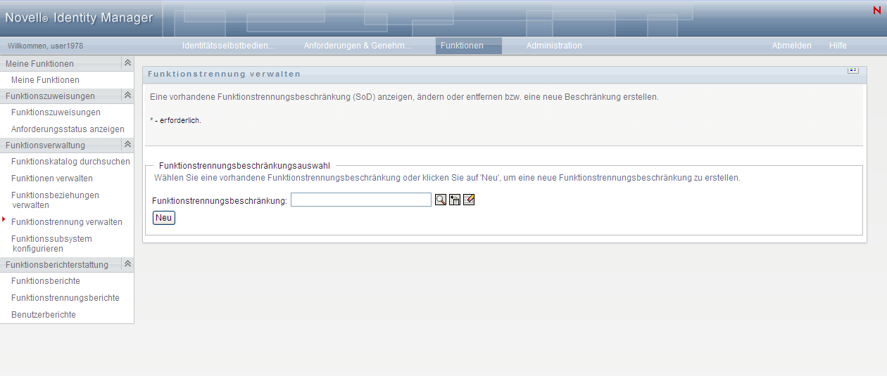Novell Doc: Funktionsbasiertes Bereitstellungsmodul für Identity ...