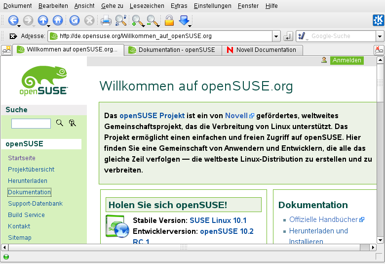 openSUSE 10.2 KDE Quick Start
