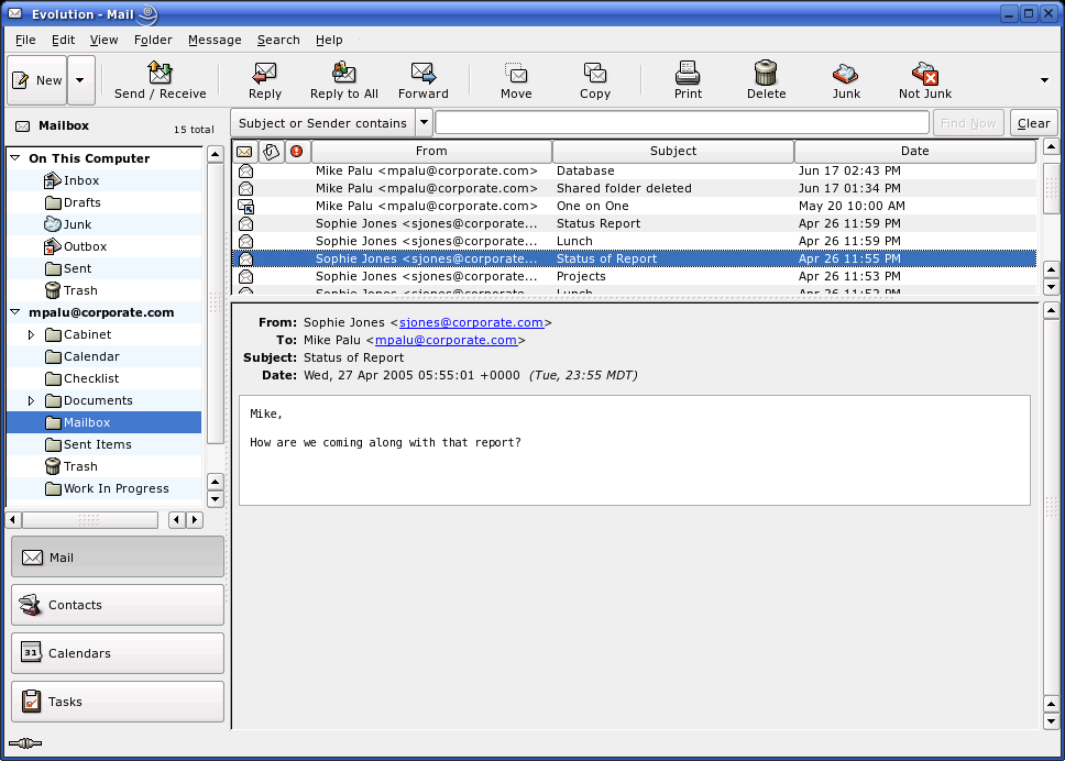Novell Documentation: Evolution 2.4 - Using Evolution: An Overview