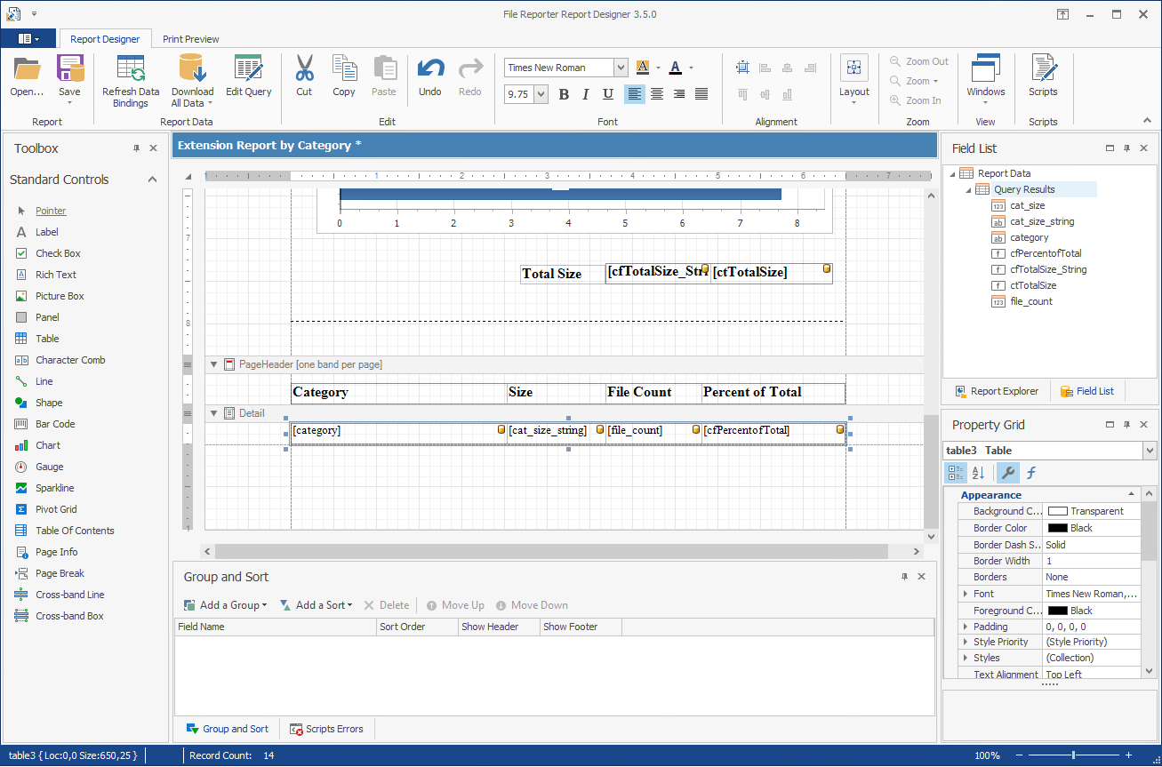 Designing a Custom Query Report - Micro Focus File Reporter 3.6 ...