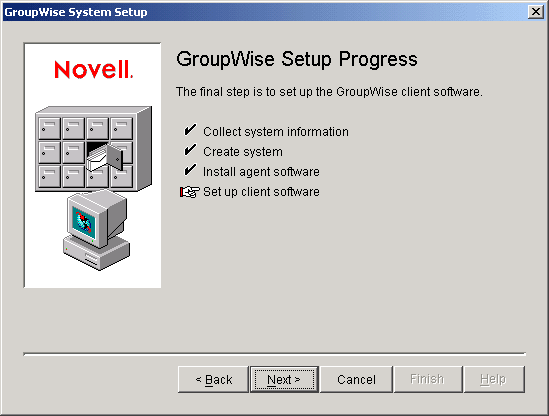 Novell Documentation: GroupWise 6.5 - Setting Up a Basic GroupWise System