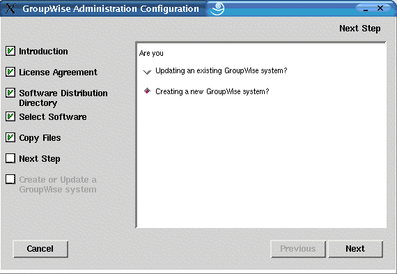 Novell Documentation: GroupWise 6.5 - Setting Up a Basic GroupWise System
