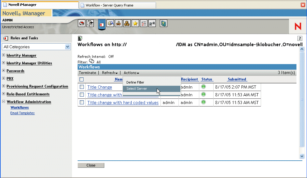 Novell Doc: Identity Manager User Application: Administration Guide ...