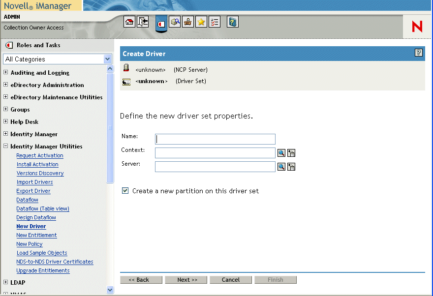 Novell Doc: Identity Manager 3.0.1 Installation Guide - Creating the ...