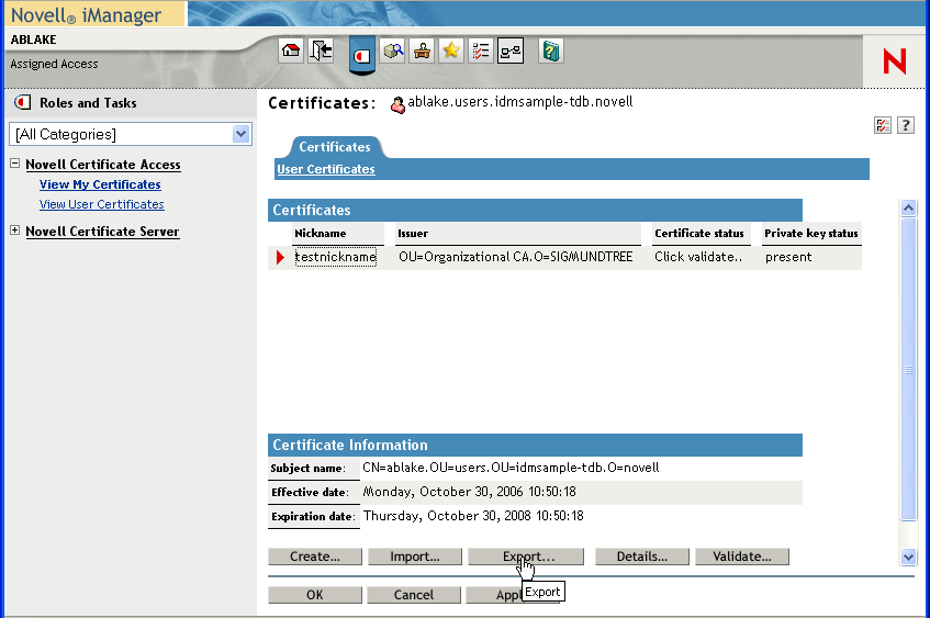 Novell Doc: Identity Manager Roles Based Provisioning Module 3.6 User ...