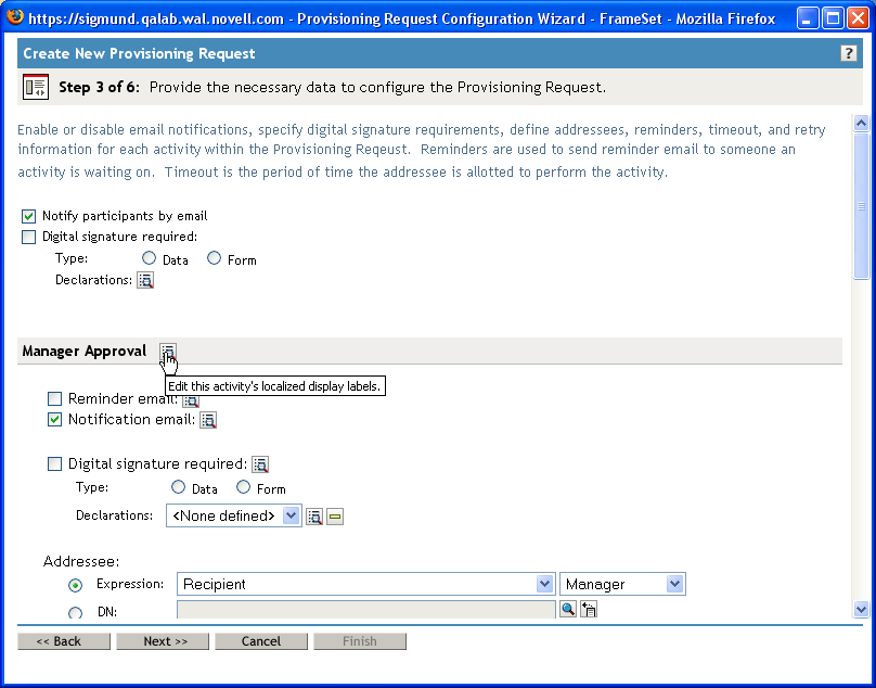 Novell Doc: Identity Manager Roles Based Provisioning Module 3.6.1 User ...