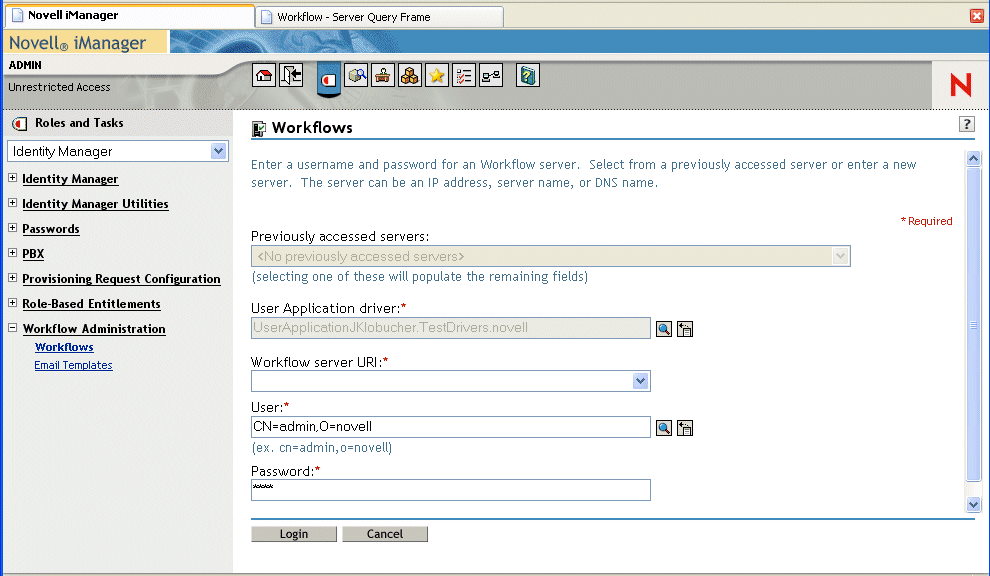 Novell Doc: Identity Manager Roles Based Provisioning Module 3.6.1 User ...