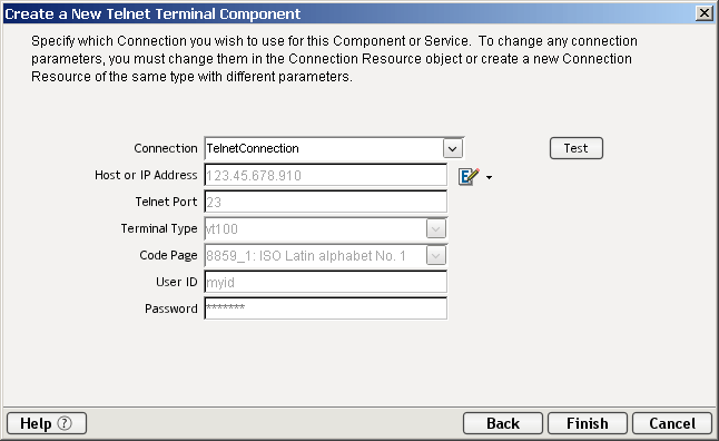 Creating a Telnet Component
