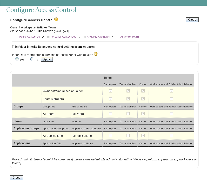 Novell Doc: Kablink Teaming 2.1 Advanced User Guide - Managing Access ...