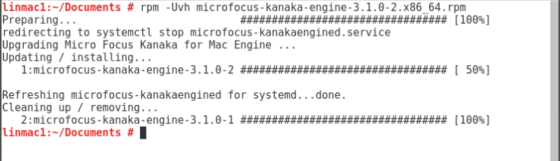 Performing the Upgrade - Micro Focus Kanaka for Mac 3.1 Installation ...