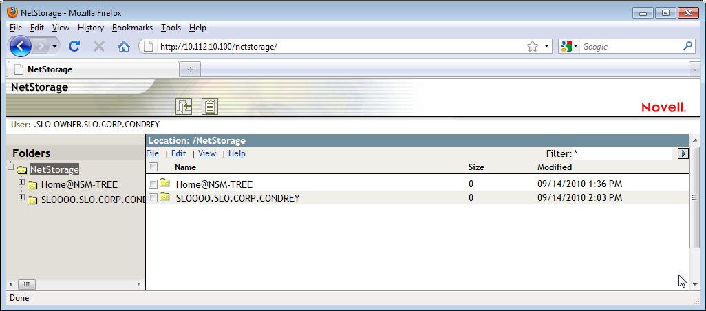 NetStorage Integration and Storage Location Objects - Micro Focus ...
