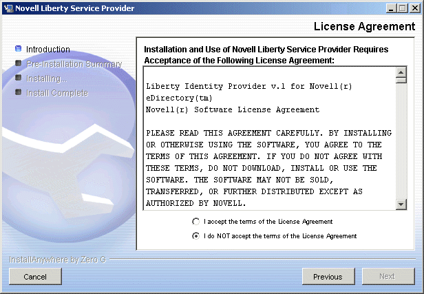Novell Documentation: Liberty Identity Provider - Installing the Sample ...