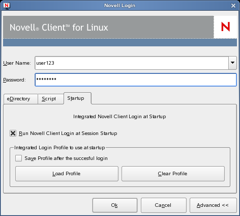 Novell Documentation: Novell Client for Linux - Setting Up Integrated Login