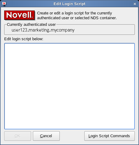 Novell Documentation: Novell Client for Linux - Editing Your Login Script