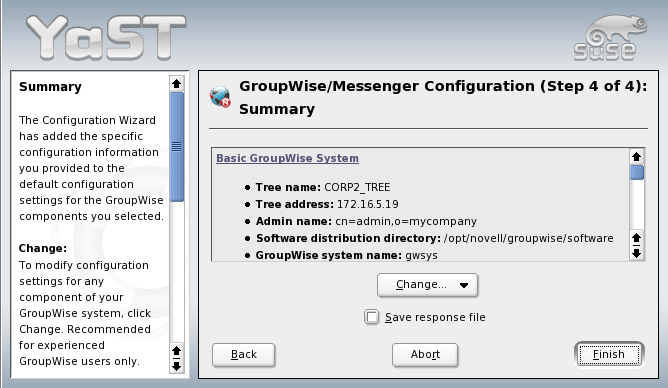 Novell Documentation: Novell Linux Small Business Suite 9 - Setting Up GroupWise E-Mail and ...