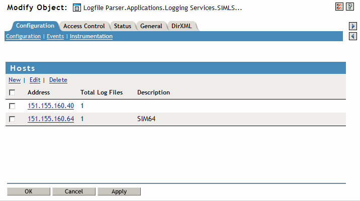 Novell Documentation: Novell Audit 2.0 - Instrumentations