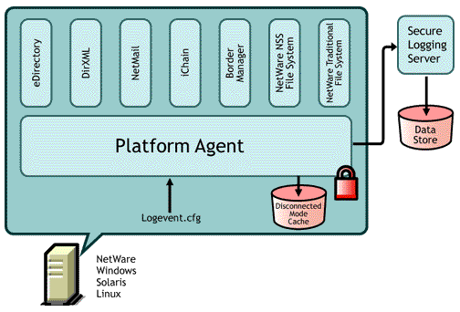 Novell Documentation: NSure Audit - Nsure Audit System Components