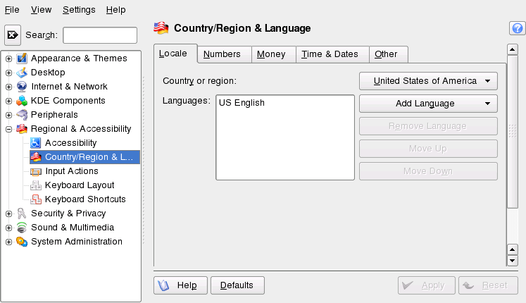 Novell Doc: KDE3 User Guide - Configuring System and Security Aspects