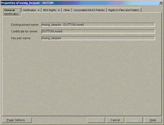 Novell Documentation Saml Extension For Novell Ichain Exporting A Signing Key Pair