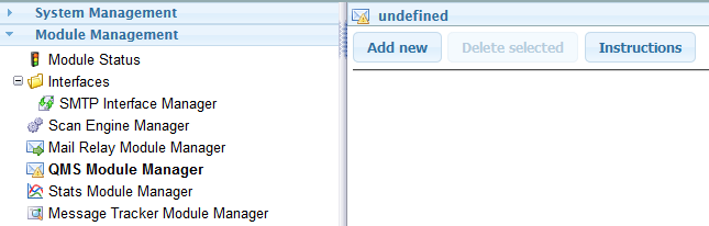 QMS Module Manager - Micro Focus Secure Messaging Gateway Administrator's Guide