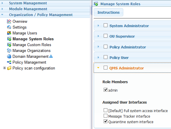 Manage System roles - Micro Focus Secure Messaging Gateway ...