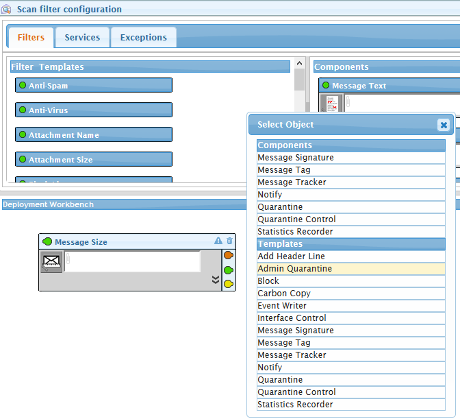Policy Scan Configuration - Micro Focus Secure Messaging Gateway Administrator's Guide