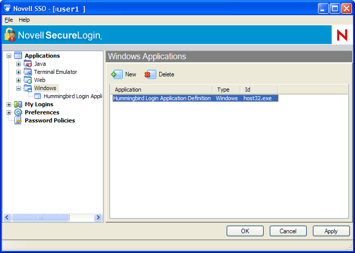 Novell Documentation: Novell SecureLogin 6.0 - Setting Up Hummingbird ...