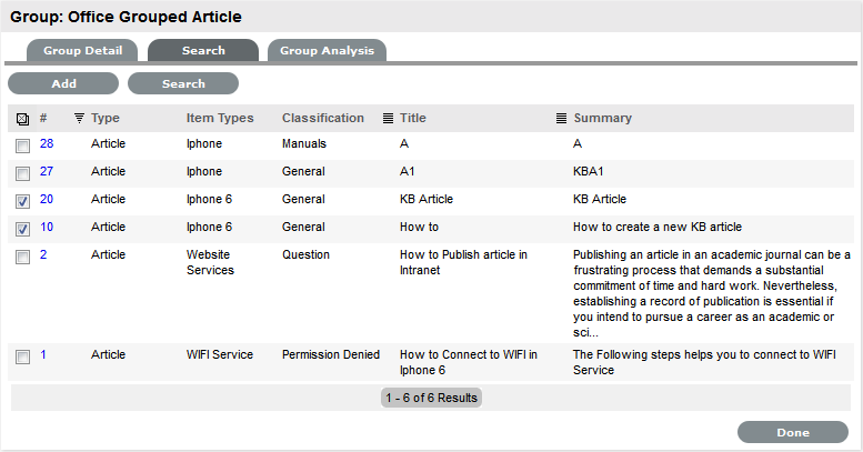 Article Groups