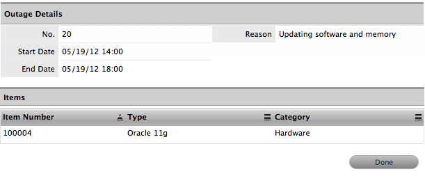 Customer Portal Planned Outages