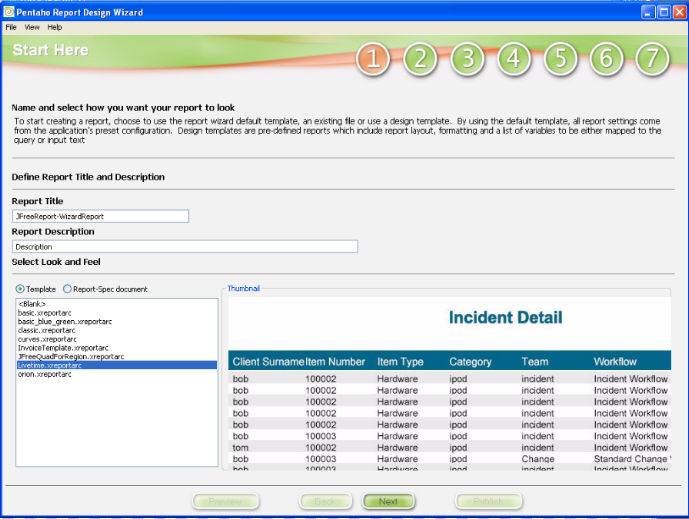 Creating Custom Reports