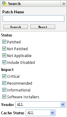 Novell Doc: ZENworks 10 Patch Management Reference - Using the Patches ...