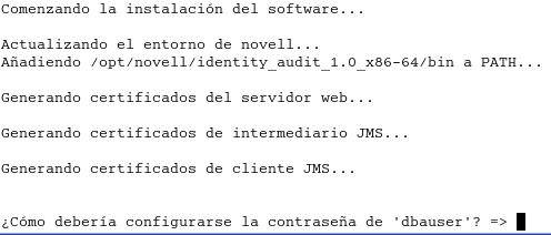 Novell Doc: Guía del usuario de Novell Identity Audit 1.0 - Instalación ...