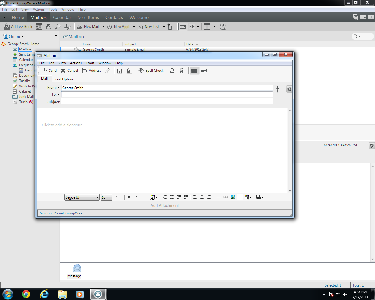 Novell Doc: Guia do Usuário do Cliente do GroupWise 2014 - Enviando e ...